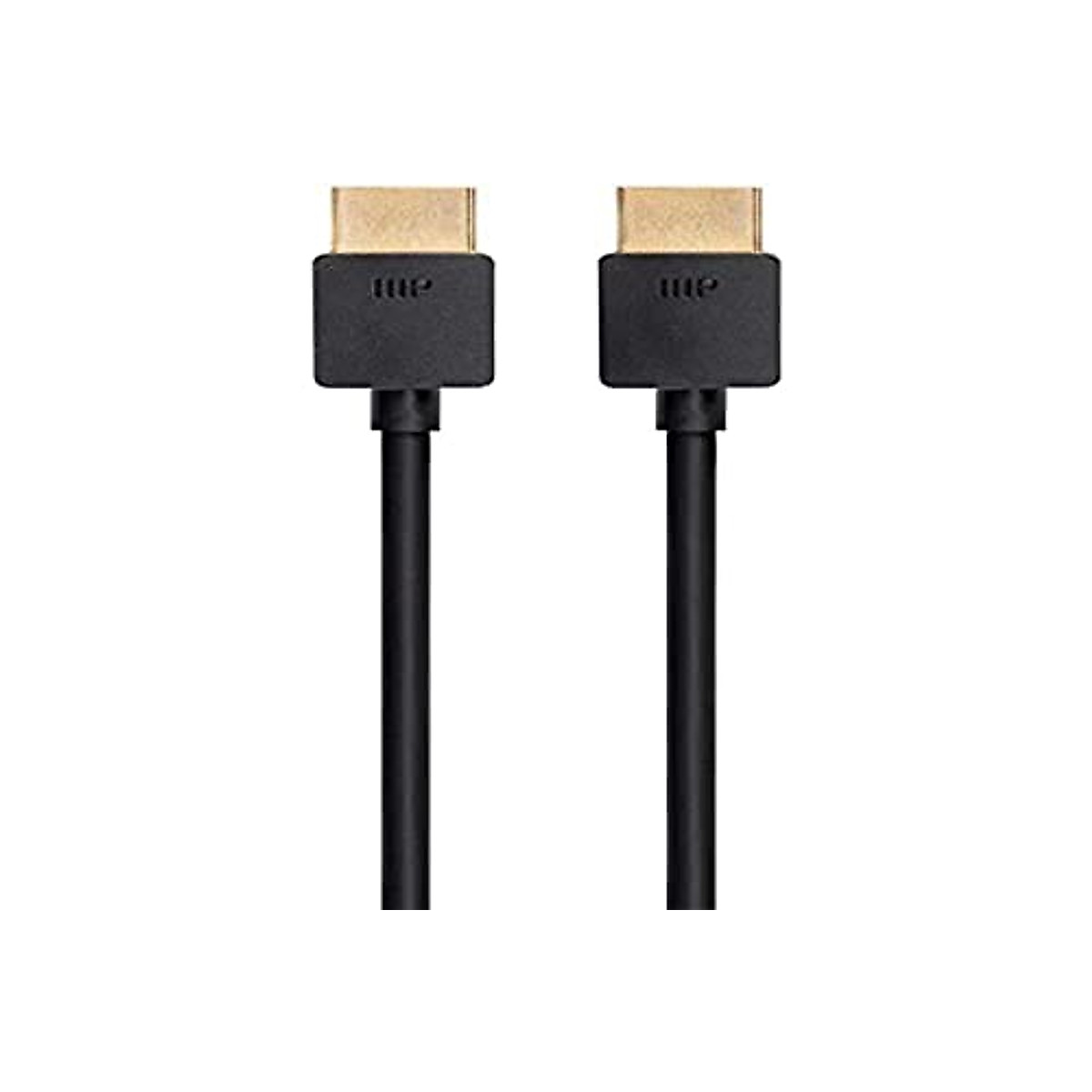 Monoprice Ultra 8K High Speed HDMI Cable - 1 Feet - Black, 48Gbps, 8K@60Hz, Dynamic HDR, eARC, Supports 3D Video and Multiview Video - Ultra Slim Series (139475)