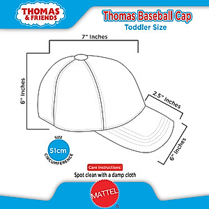 Nickelodeon Boys’ Thomas & Friends Baseball Cap – Thomas The Tank Engine Hat, Size Ages 2T-4T, Thomas Grey