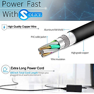 65W Laptop Charger for HP Model 15: 15-ac, 15-af, 15-an, 15-dy, 15-dq, 15-da, 15-db, 15-dw, 15-f, 15-ef, 15-ab 15-au, 15-aw, 15-ay, 15-ba, 15-bn, 15-bk, 15-br, 15-bs Series AC Adapter