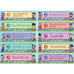 Teacher Created Resources Ten Commandments Headliners (7077)