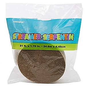 Unique Industries Crepe Paper Streamer, 81', Gold