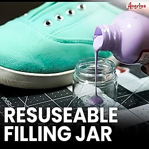 Angelus 1oz Reusable Mixing Jars For Paint, Sneaker Customizing, Storage, & More - 6 jars