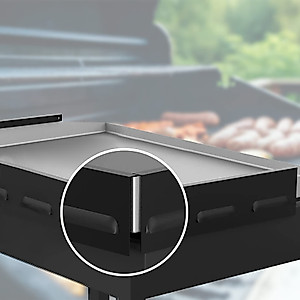 GasSaf Wind Guard Fits for 5015 Blackstone 36" Griddle and Other Griddle, Black Wind Screen