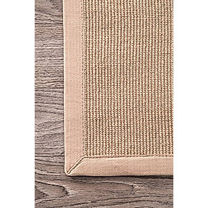 nuLOOM Laurel Machine Woven Jute Area Rug, 3' x 5', Beige