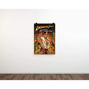 Indiana Jones Raiders of The Lost Ark Movie Poster 24 x 36 Inches Full Sized Print Unframed Ready for Display