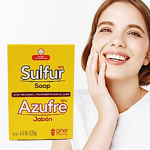 Grisi Bio Sulfur Soap with Lanolin, 4.4 oz (Pack of 2)