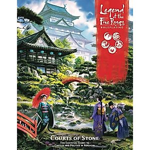 Legend of The Five Rings Roleplaying Game Courts of Stone SOURCEBOOK - Adventure Game, Strategy Game for Kids & Adults, Ages 14+, 3-5 Players, 2 Hour Playtime, Made by Edge Studio