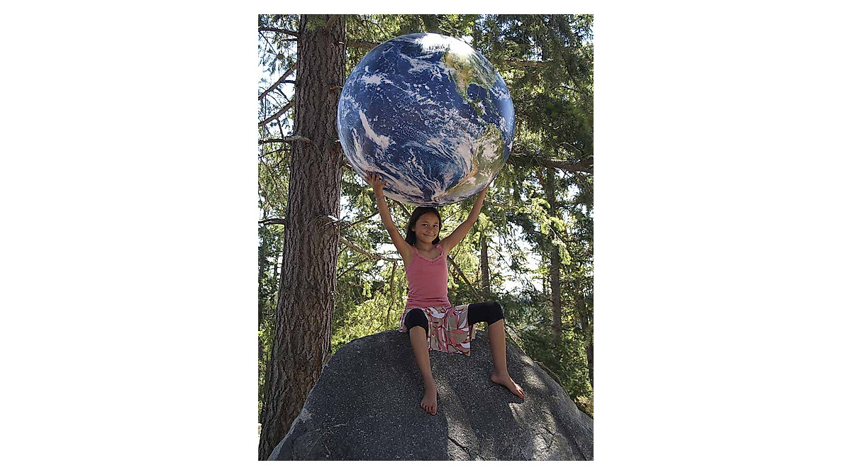 Huge 1 Meter Inflatable Globe - Earthball for Education & Events