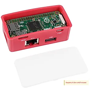 Ethernet/USB HUB HAT Board with ABS Case for Raspberry Pi Zero 2 W/Zero 2WH/Pi Zero/Zero W/Zero WH,with 3X USB Ports, Compatible with USB 2.0/1.1 and 1x RJ45 Ethernet Port 10/100M Auto-Negotiation