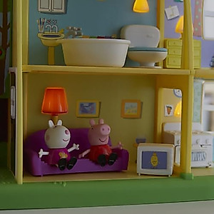 Peppa Pig F2188 Peppa's Speelhuis, Van Opstaan tot naar Bed Gaan speelmomenten voor peuters met gesproken zinnetjes, Licht en geluiden. Geschikt vanaf 3 jaar.,Multi kleuren