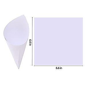 Wedding Confetti Cone Stand Boxes - 30 Holes for 30 Confetti Cones White Cone Stand Tray with kraft Cone Papers (Paper - white)