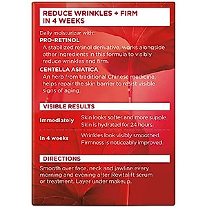 L'Oréal Paris Revitalift Anti-Wrinkle and Firming Face and Neck Moisturizer, Pro Retinol 1.7 oz