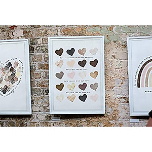 Diversity Art for Kids Hand Prints Strength in Unity Beauty in Diversity Power in Kindness - Promote Unity Celebrate Diversity - UNFRAMED Poster Print 5x7" 8x10" 11x14" 16x20" or 24x36"