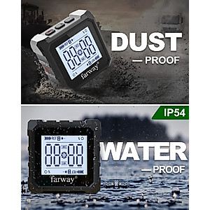 Digital Angle Finder with Laser - Magnetic Digital Angle Gauge Protractor,Cube Inclinometer with LCD Display for Accurate Measuring