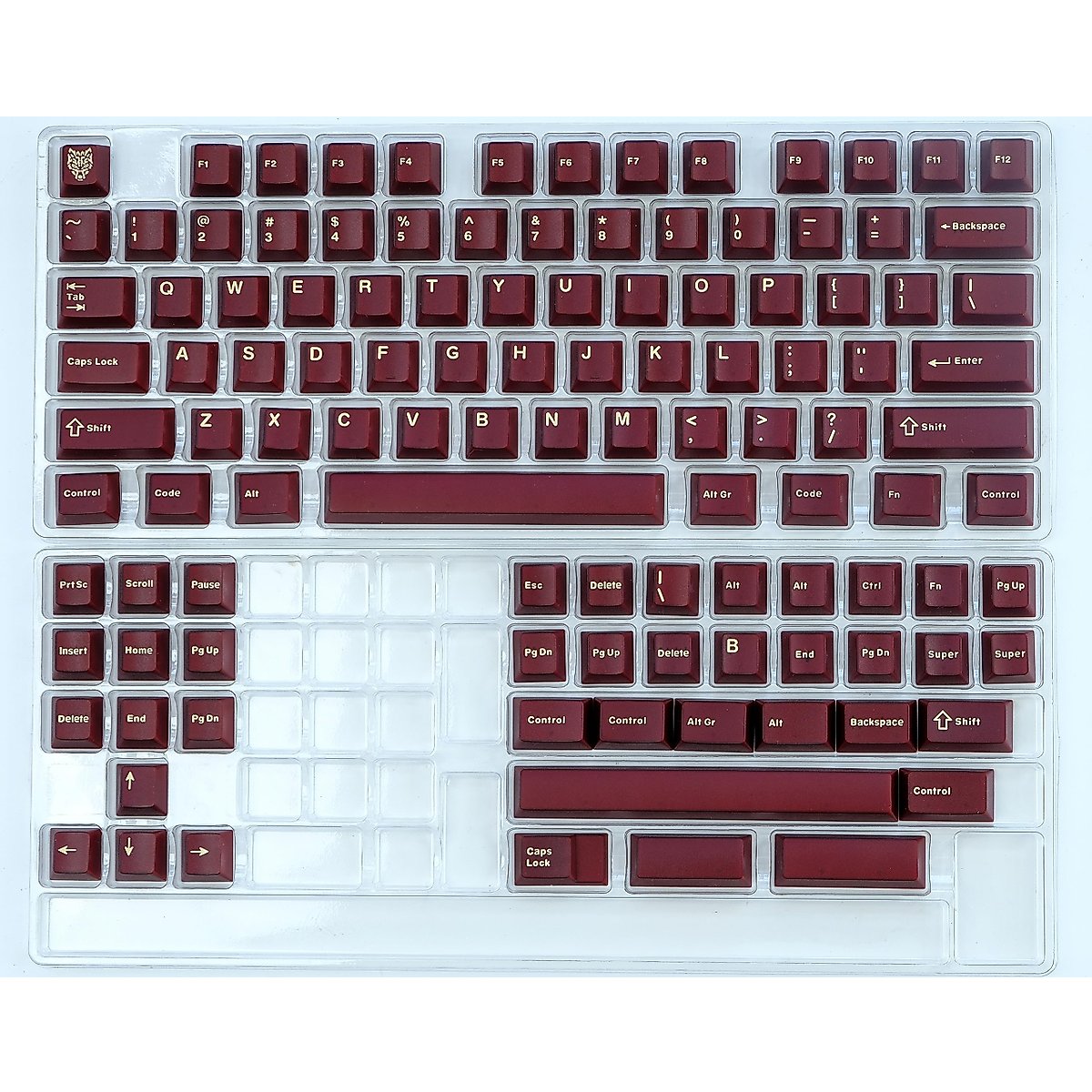 1 one enjoy 114 Keys ABS Custom Keycaps Set, Double Shot Keycaps, Suitable for Cherry MX Mechanical Gaming Keyboard, Without PAD Area