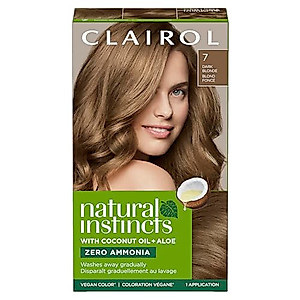 Clairol Natural Instincts Demi-Permanent Hair Dye, 7 Dark Blonde Hair Color, Pack of 1