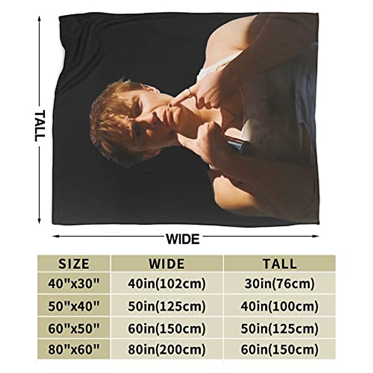 Drew Starkey Ultra Soft Micro Fleece Blanket All Season Fuzzy Warm Throw Blanket for Sofa Chair Couch Bed