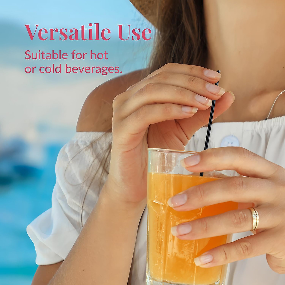 Plastic Coffee & Cocktail Stirrers, 2000 Plastic Coffee Straws, 5.5-Inch Coffee and Drink Stir Sticks, Cocktail Swizzle Sticks, Disposable Stir Sticks, Drinking Straws for Coffee & Cocktails (Black)