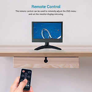 ELECROW Small Monitor 7 Inch Mini Monitor LCD Screen 1024x600 Compatible with PC Laptop CCTV Gaming Console