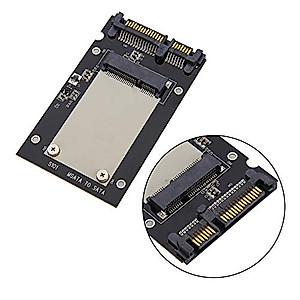 Superjiuex S101 Solid State Drive Transfer Box mSATA to SATA III 2.5 inch SSD Aluminum Hard Disk Box SSD Adapter Card