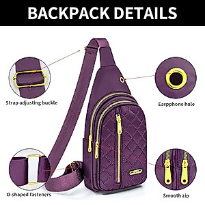 Aisijimo Small Sling Bag For Women Men Casual Crossbody Sling Backpack