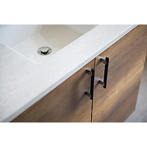 Richelieu Hardware BP905320140900 Madison Collection 12 5/8-inch (320 mm) Center-to-Center Matte Black and Chrome Modern Rectangular Cabinet and Drawer Bar Pull Handle for Kitchen, Bathroom, and Furniture