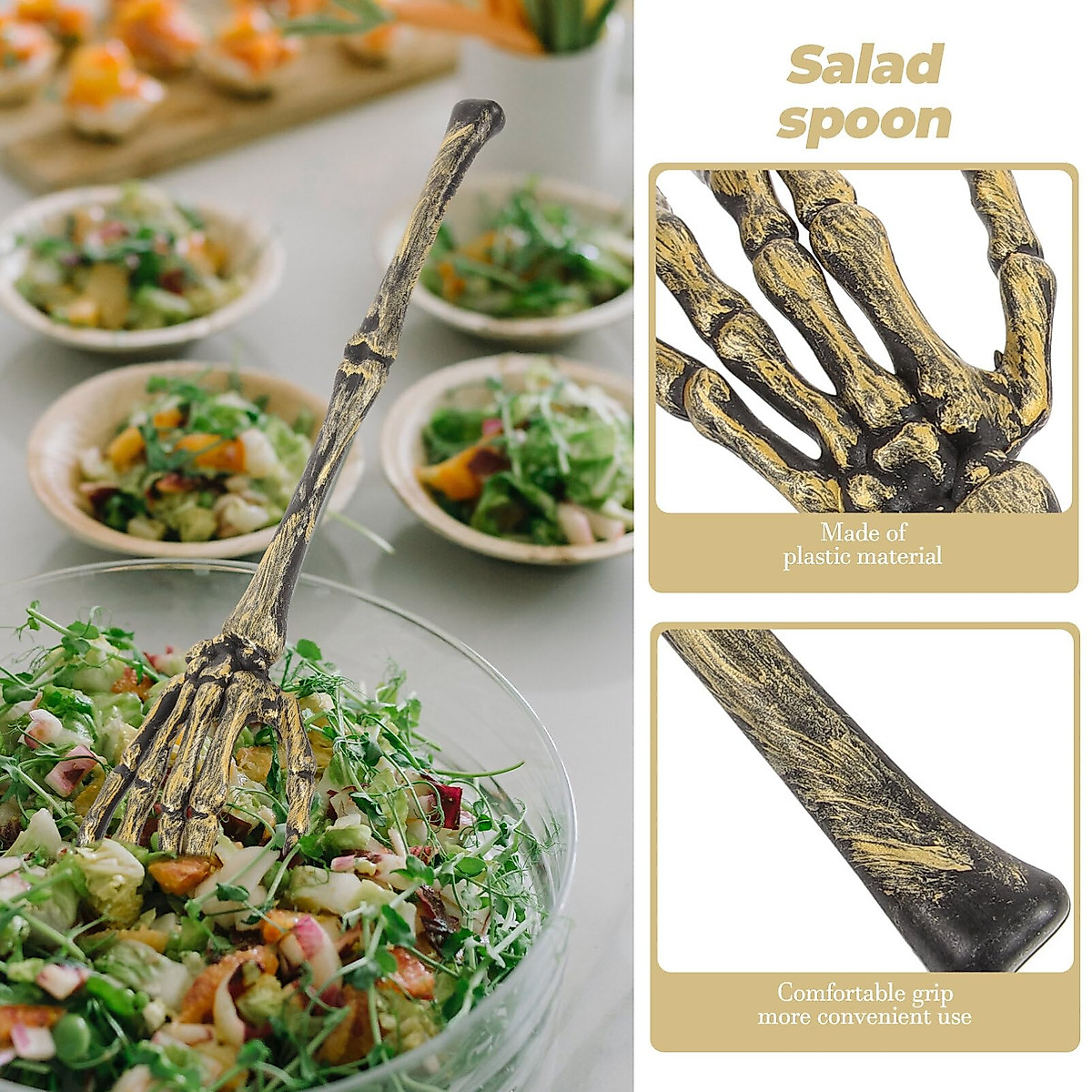 SEWACC Creative Salad Spoon Halloween Salad Spoon