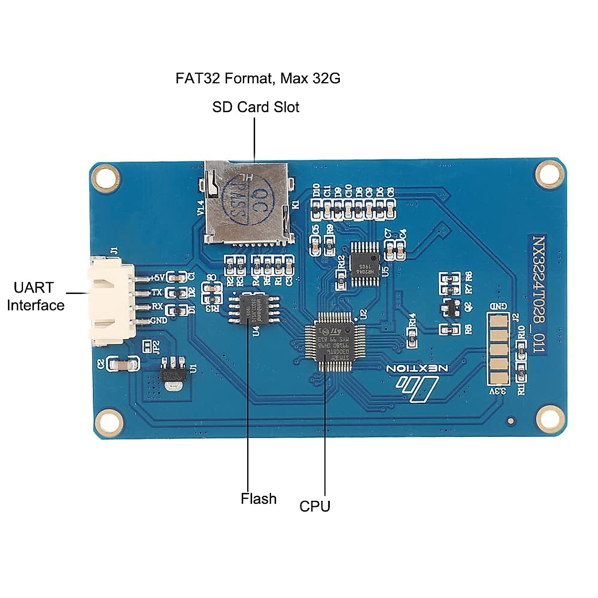 Ferwooh Nextion 3.5'' Display NX4832T035 Resistive Touch Screen + 2.8" NX4832T028 HMI TFT LCD Module
