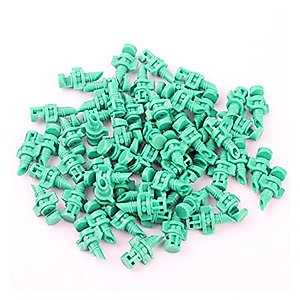 VIEUE Garden Drip Irrigation System Accessories 500 Pieces of Green 180 Degree Reflective Nozzle Micro Nozzle Garden Lawn Plant Irrigation System Atomizing Nozzle