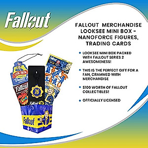 Fallout Merchandise Looksee Mini Box - Nanoforce Figures, Trading Cards
