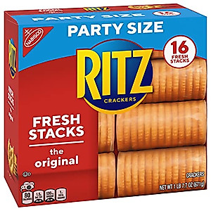 Ritz Crackers Flavor Party Size Box of Fresh Stacks 16 Sleeves Total, original, 23.7 Ounce, 16 count (Pack of 1)