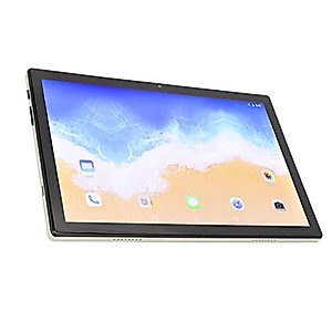 CHICIRIS Gaming Tablet, 128GB Memory Expansion 10GB RAM Dual SIM 10.1 Inch for Entertainment (Light Green)