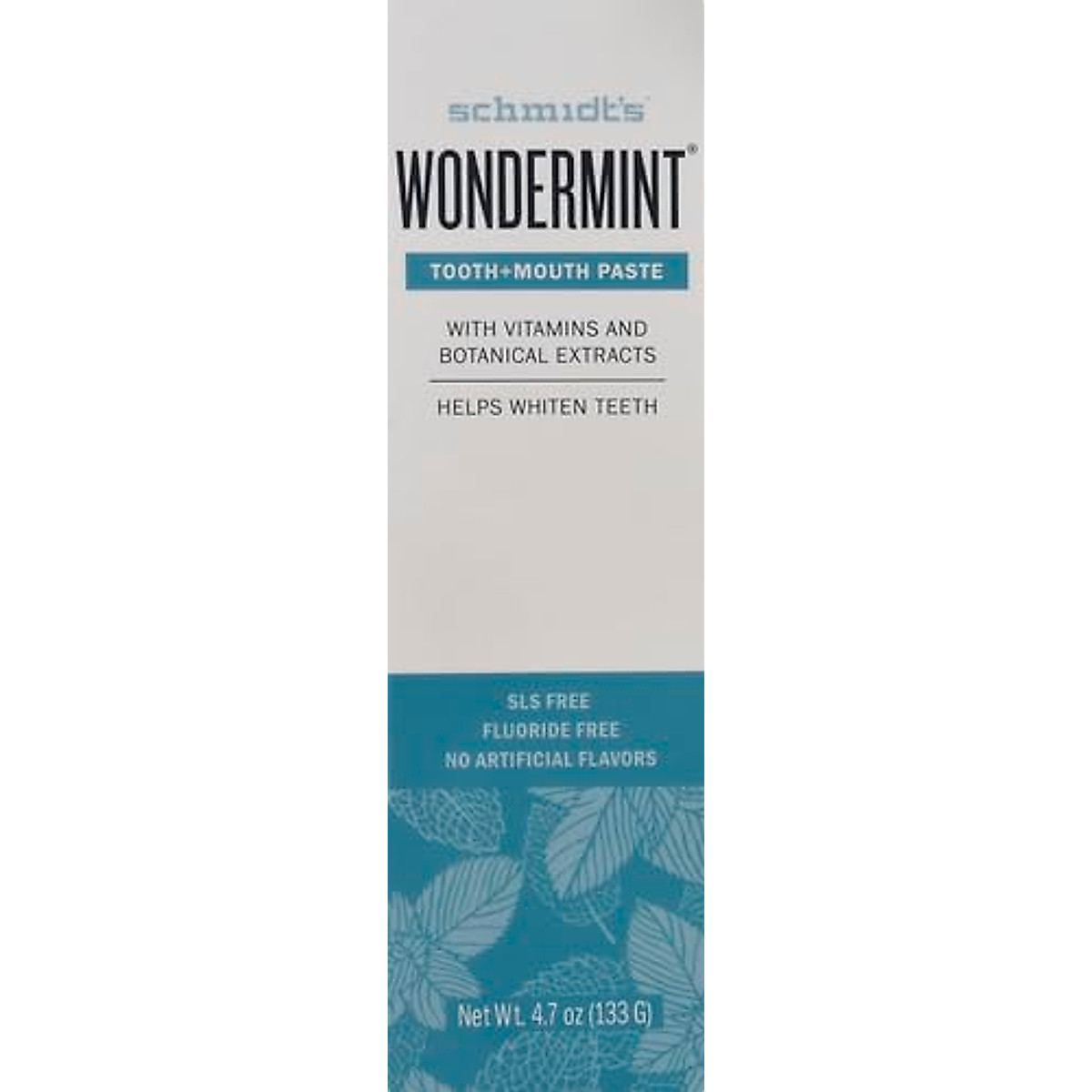 Schmidt's Wondermint Toothpaste, 4.70 oz