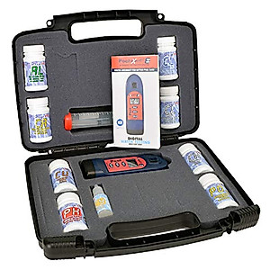 ITS 486201-KM Pool Exact EZ Photometer Master Pool Test Kit | 10 Parameters - F/C/T Chlorine, pH, Alkalinity, Calcium, Cyanuric, Copper, Salt, & Phosphate | 25 Tests All Parameters | NSF Certified