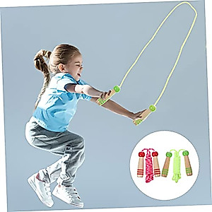Abaodam 6 pcs cartoon skipping rope jump ropes for kids skipits for kids portable exercise equipment kids jumprope rope adjustable jumping ropes children jumping rope Wood Jump Rope Kids
