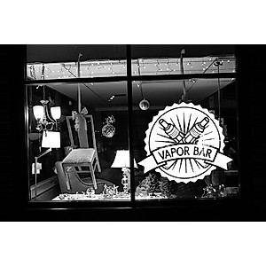 Wall Vinyl Sticker Decal Vaporizer Vape Pen Store Shop Smoke E Cigarettes Liquid Coil Indoor Outdoor Sign Logo SA729