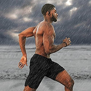 Runner 60 Wireless Rose Gold Earbuds for Running, Workout Headphones for Women, Pink Bluetooth Earphones, Over Ear Hooks, 80-Hour Long Battery, Water-Resistant Pink Earbuds Wireless Charging Case