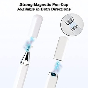 Epic Gadget Stylus Pen - Disc Tip and Magnet Cap Universal Stylist Pens Fine Point Disc Stylus Touch Screen Pens for All Capacitive Touch Screens (Black)