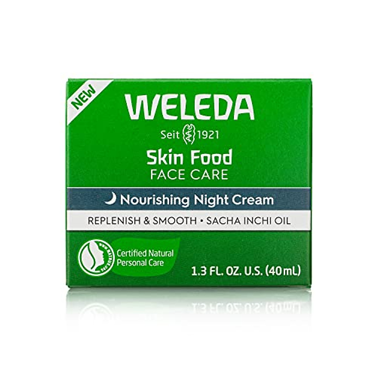 Weleda Skin Food Face Care Nourishing Night Cream, 1.3 Fluid Ounce, Plant Rich Moisturizer with Sacha Inchi Oil, Cica and Squalane