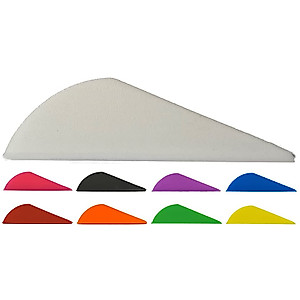Sierra Archery - Arrow Vanes 2.0” | 50 Pack or 100 Pack | Multiple Colors Available | High Profile Design | Fletches for Hunting, 3D, Target Archery or Crossbows