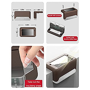 BLEAKTEIR 16Pack Solar Deck Lights LED Step Fence Lights Indoor/Outdoor Waterproof Stair Lights Motion Sensor Wireless Battery Operated Use for Wall, Patio, Garden, Yard and Driveway etc(Warm White)