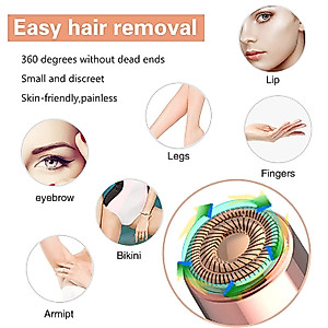 Gurelax Replacement Heads for Facial Hair Remover, Gen 2 Replacement Blades Intended for Finishing Touch Flawless Hair Removal, Painless Razor Head for Face with Flannel Bag