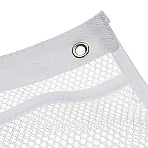 TOPBATHY Large Mesh Shower Caddy Quick Dry Hanging Bath Organizer with 4 Pockets,Hang on Shower Curtain Rod/Liner Hooks/Door for Bathroom Accessories,Space Saving