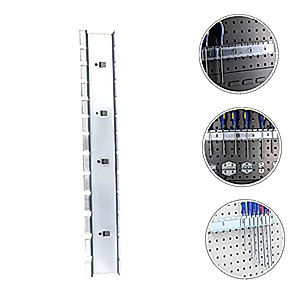 OUNONA 1pc Screwdriver Holder Garage Storage Hook Drill Wall Holder Wall Mounted Clothes Hanger Screwdriver Organizer Wall Hand Tool Mounted Tool Organizer Bolts Silver Steel Galvanized