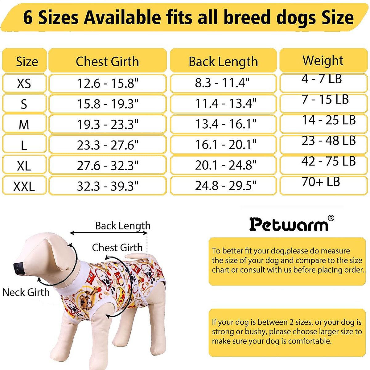 PetWarm Recovery Suit for Dogs Female Spay,Surgery Suit for Dogs,Professional Pet Recovery Shirt Dog Abdominal Wounds Bandages Anti-Licking Dog Surgery Recovery Suit Soft,Zoo Pattern,Red White,L