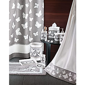 Avanti Linens - Fingertip Towel, Soft & Absorbent Cotton Towel (Yara Collection, White)