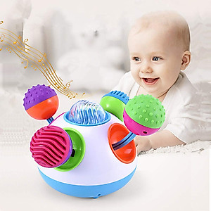 BAIVYLE Montessori Toys for 1 Year Old, Activity Ball Infant Toys, Newborn Musical Learning Cube Baby Fidget Toy for 8 Month Old,Toddler Developmental Learning Toys Birthday Gifts