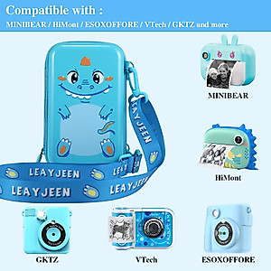 Leayjeen Kids Instant Camera Case Compatible with VTech KidiZoom Printcam/Dragon Touch and More Kids Instant Digital Camera (Case Only)(Blue)