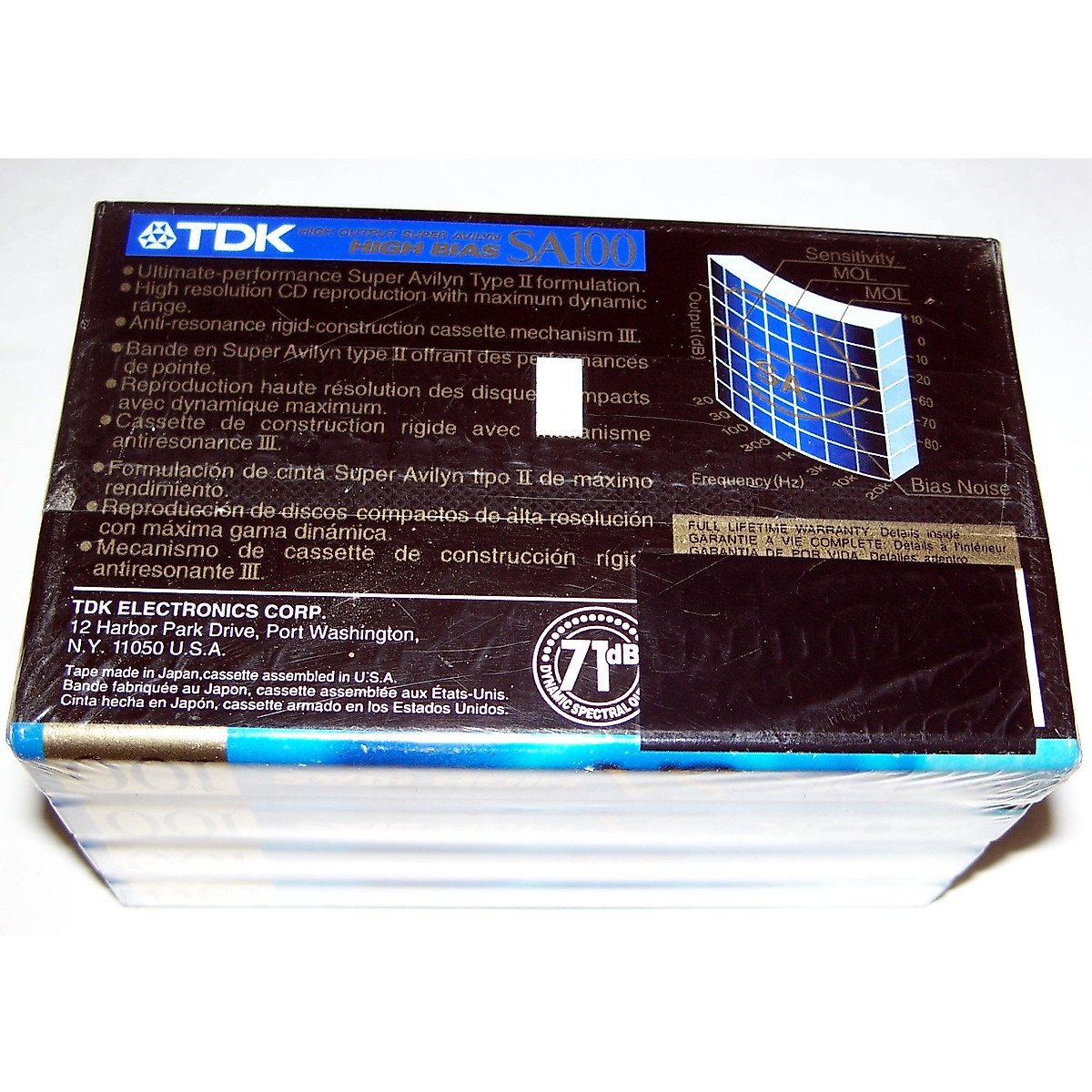 TDK SA100-4 100-Minute High Bias IECII/Type II Blank Audio Cassette (4-Pack)