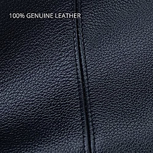 Bveyzi Genuine Leather Wristlet Purses for Women, Envelope Clutch Wallet Small Crossbody Bags for Dressy Evening (Black)